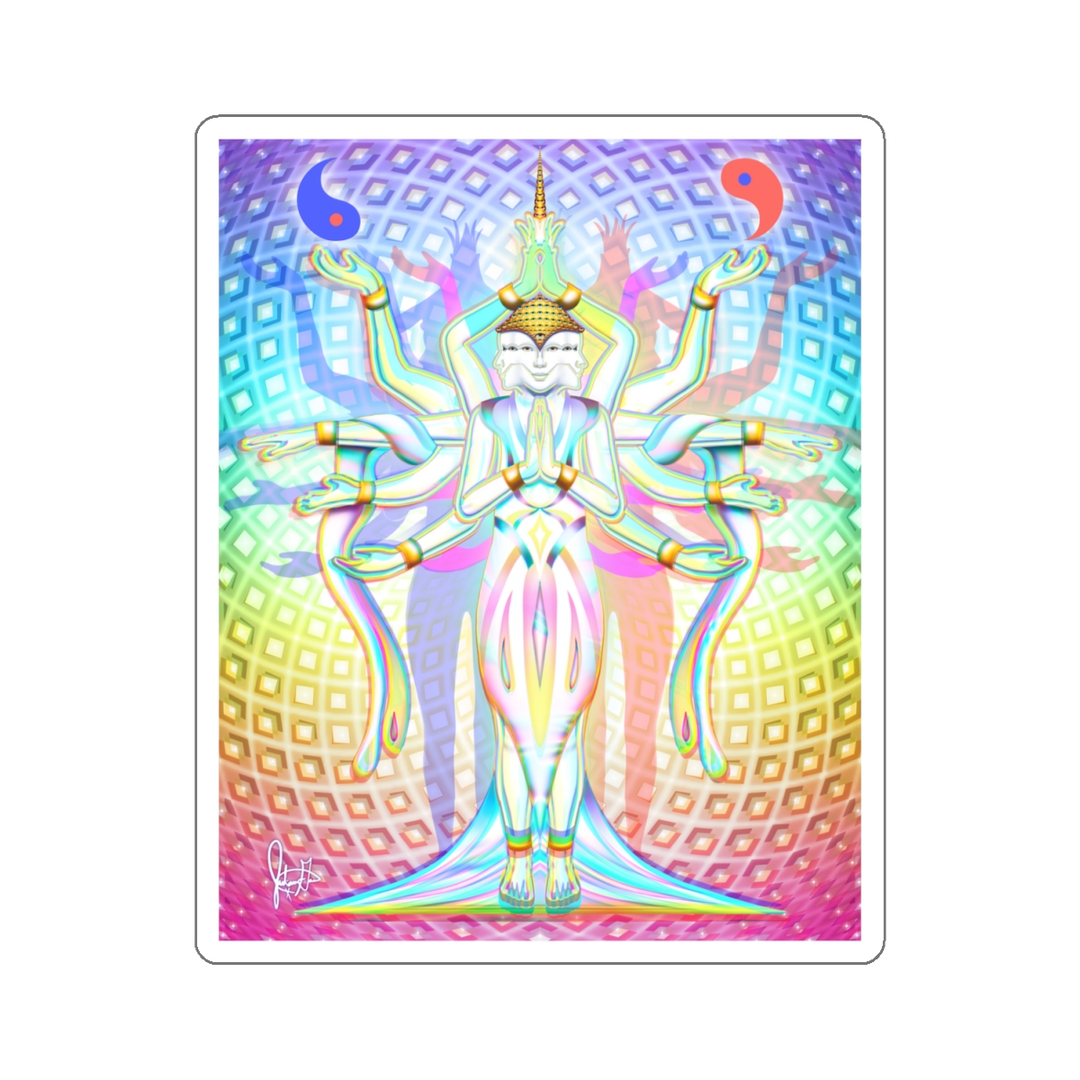 "Beyond Duality" Stickers - Juliana Garces Art