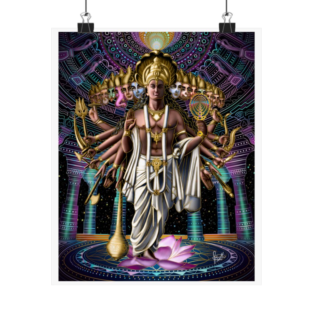 "Krishna's Cosmic Form" Print - Juliana Garces Art